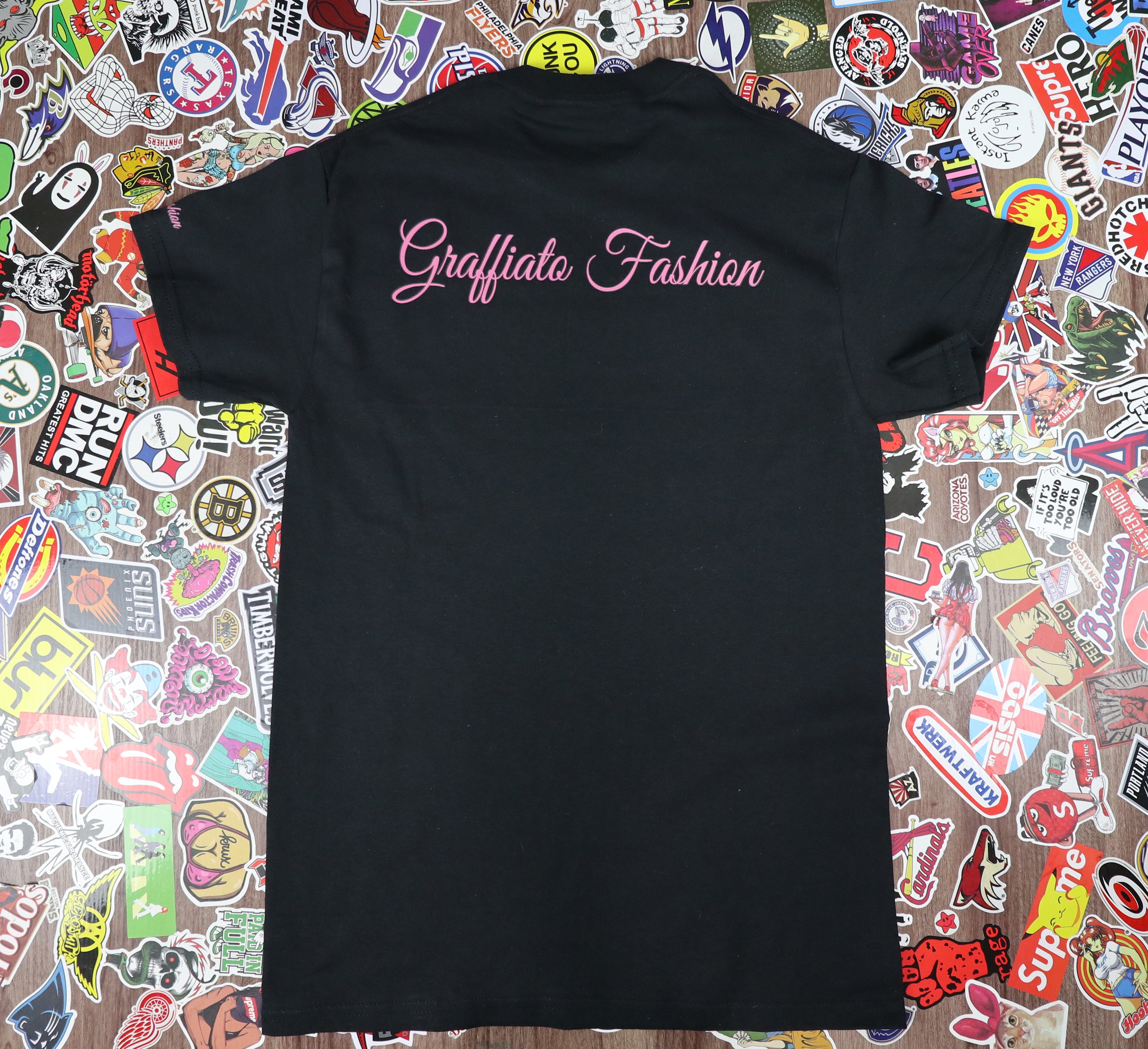BLACK PICASSO T SHIRT – GRAFFIATO FASHION